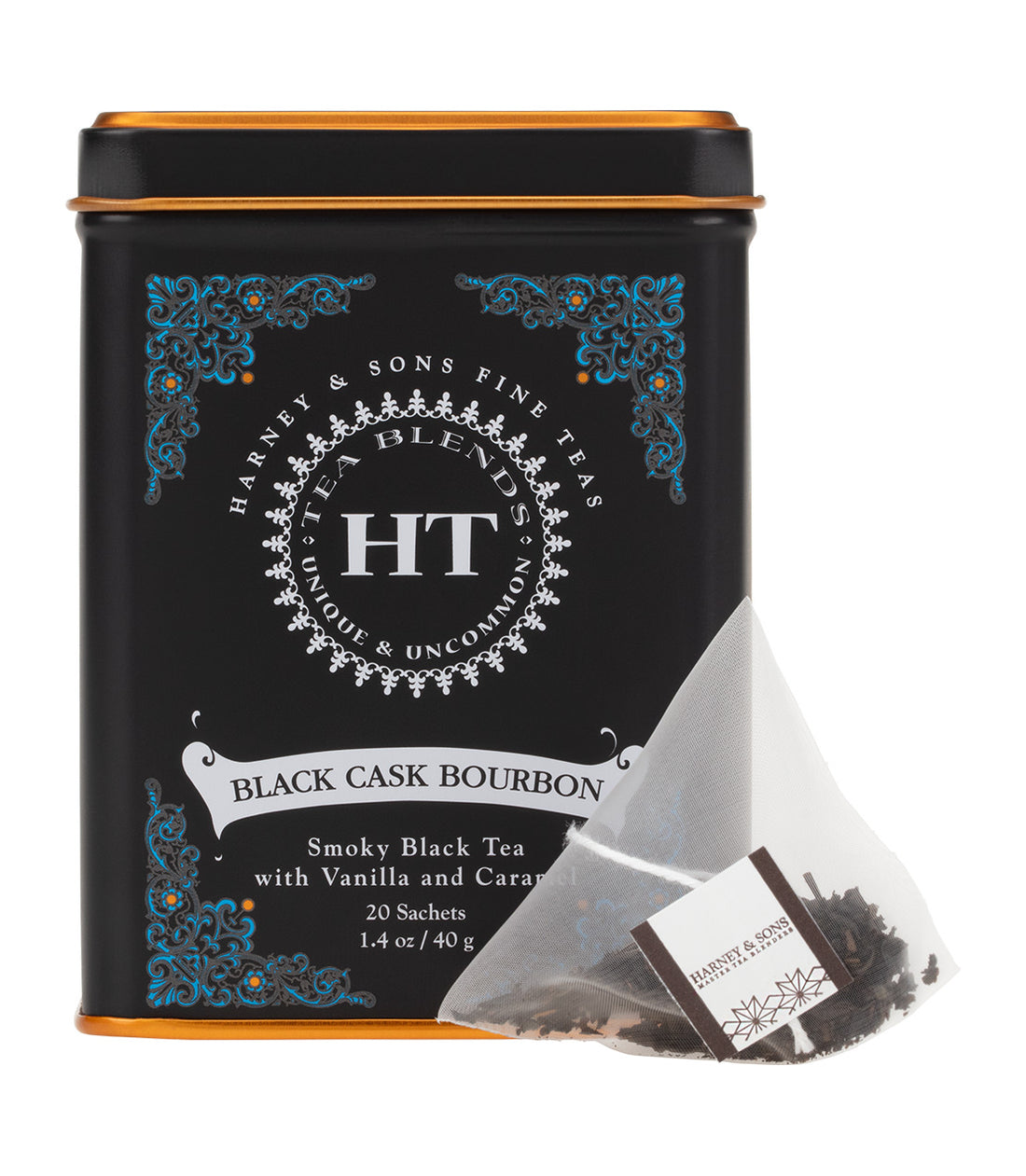 Black Cask Bourbon - HT Tin of 20 Sachets | Rich & Smoky Black Tea ...