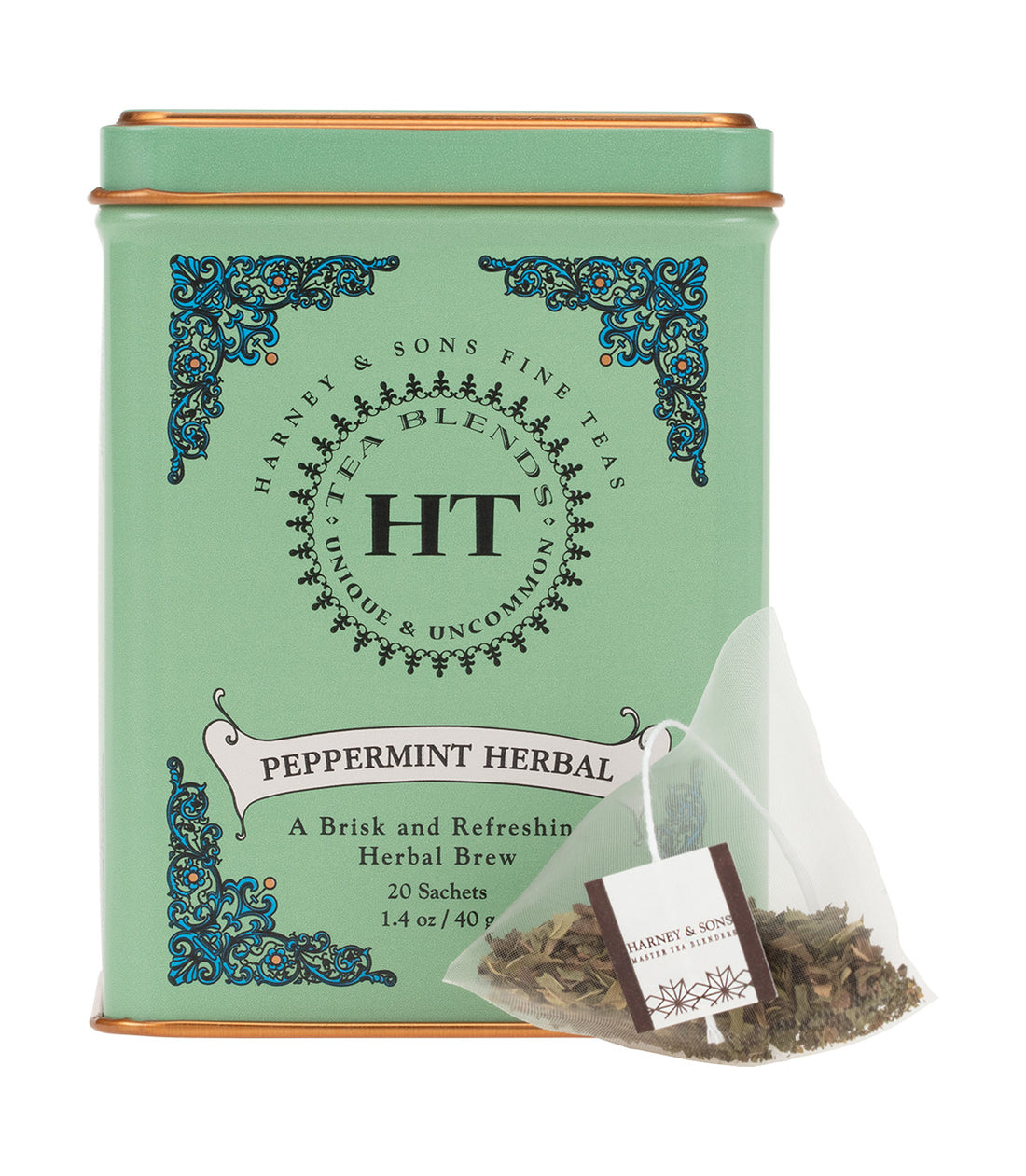 Peppermint Herbal Tea - 20 Sachets - HT Tea Blends - Harney & Sons Fine ...