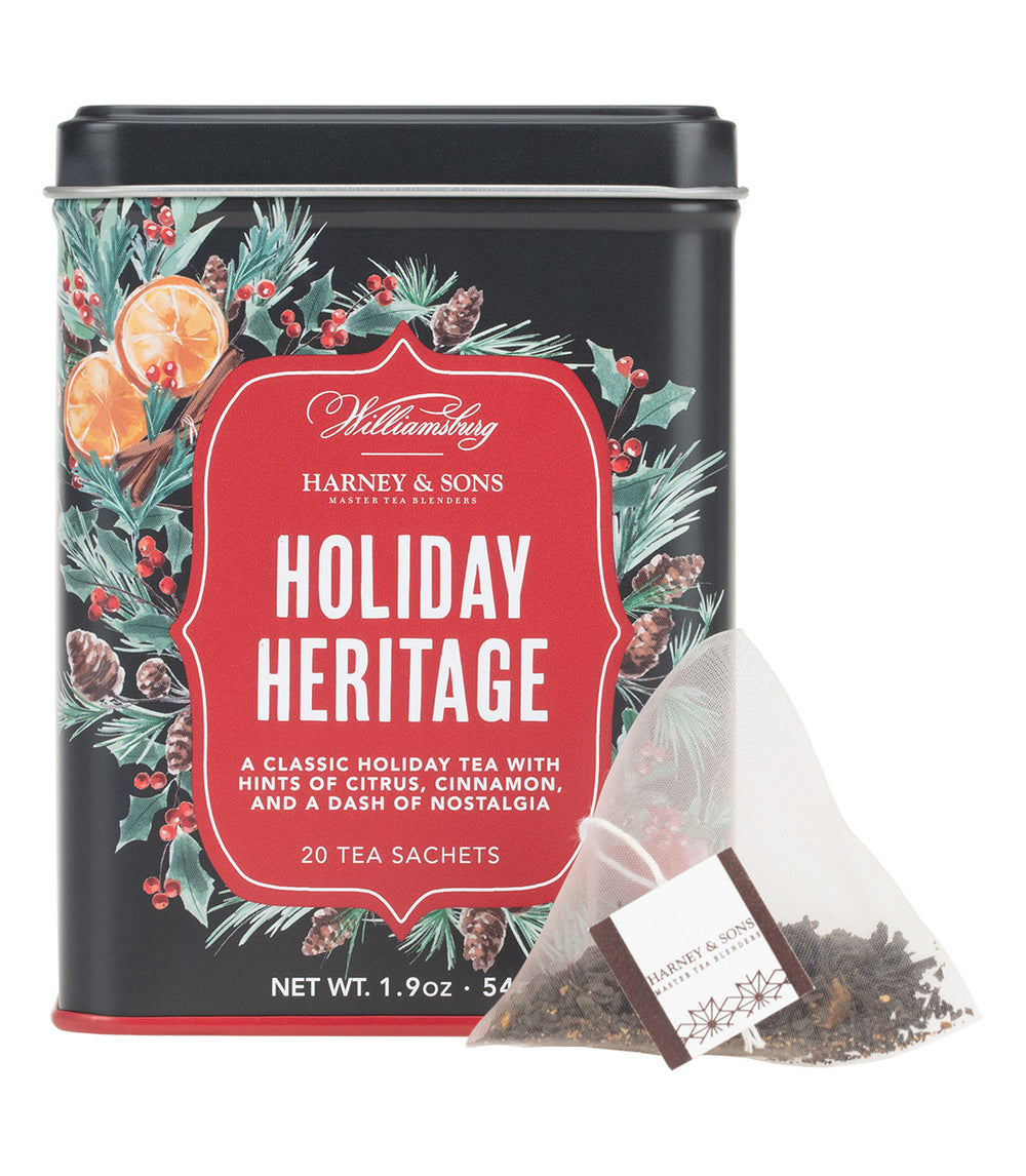Williamsburg Holiday Heritage - 20 Sachets - Black Tea - Harney & Sons ...