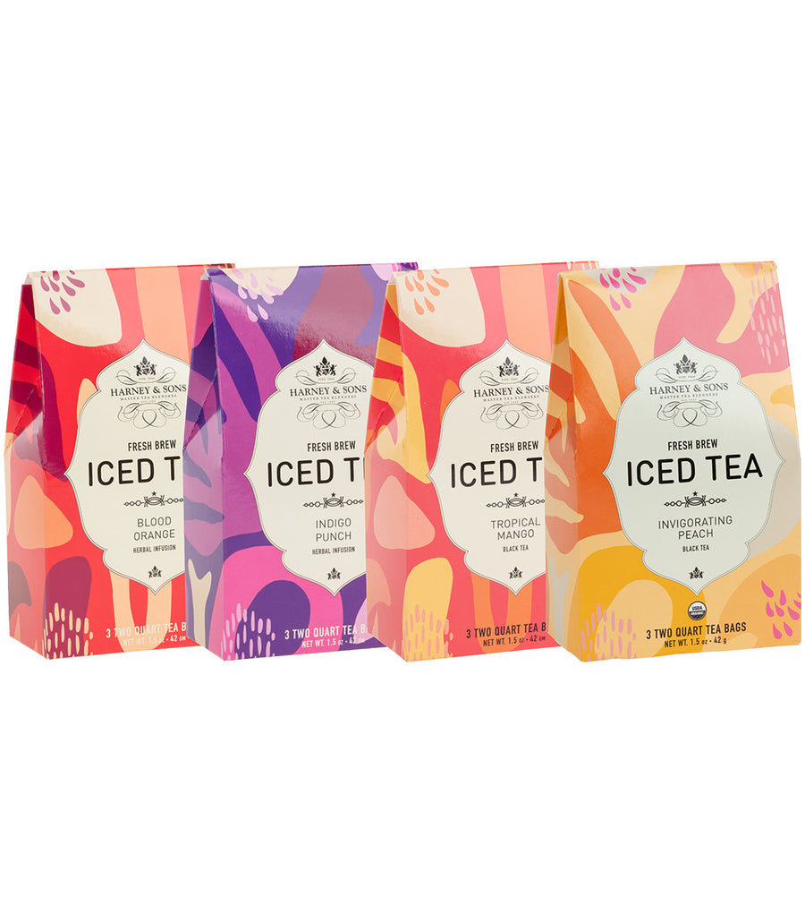 Harney & Sons Fresh Brew Iced Tea Sampler - Indigo Punch, Tropical ...