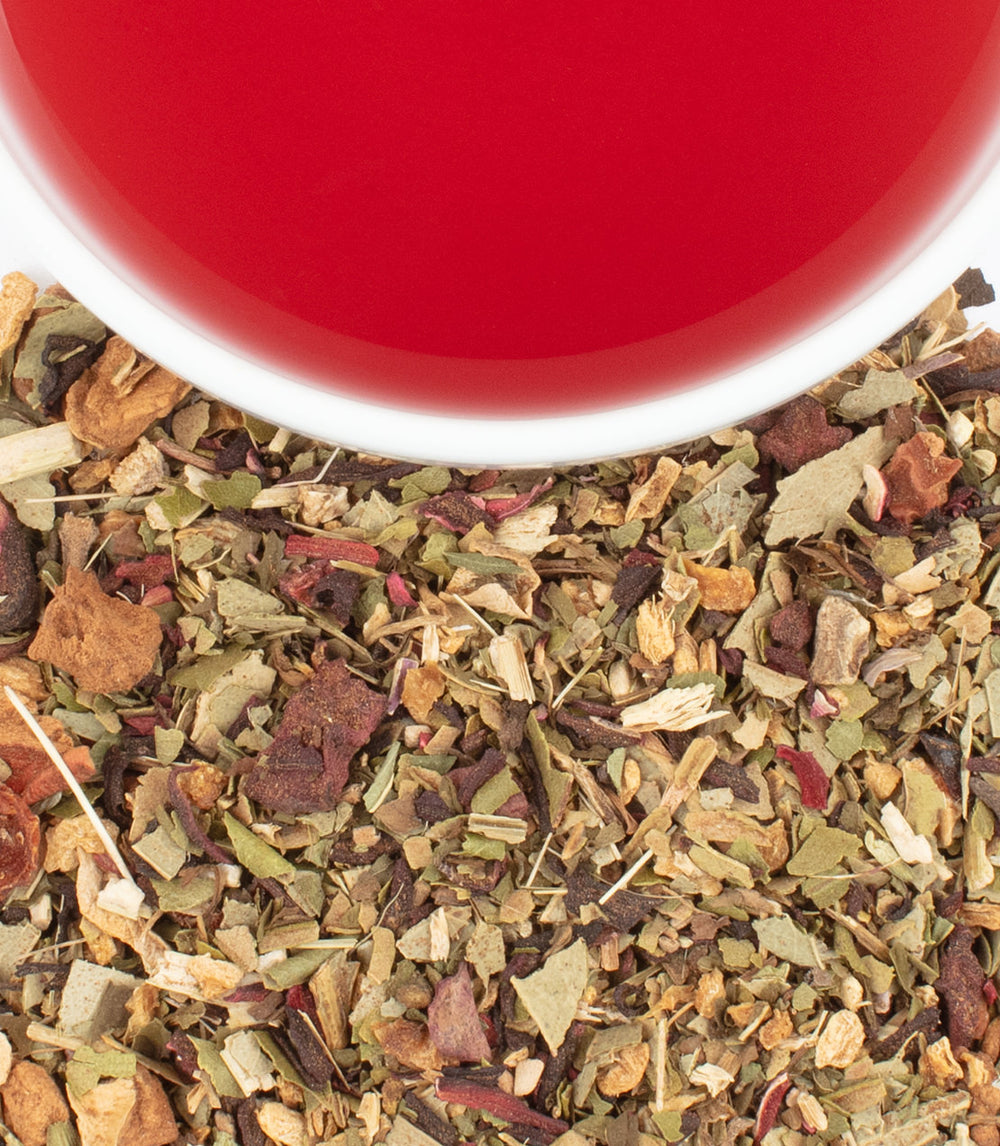 Organic Hibiscus Ginger Tea - Immune Boosting Brew - Harney & Sons ...