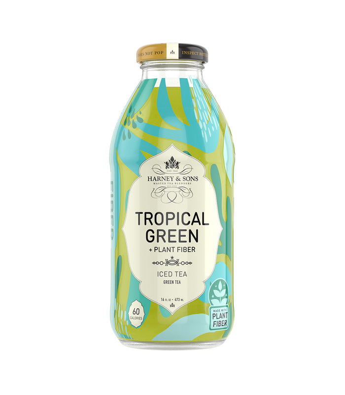 Harney & Sons Tropical Green + Plant Fiber Iced Tea (12 Bottles ...