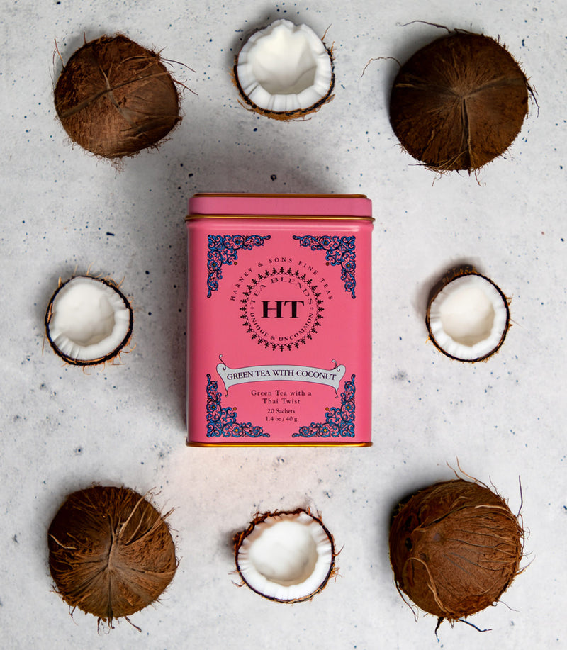 Green Tea with Coconut - 20 Sachets - Harney & Sons Fine Teas