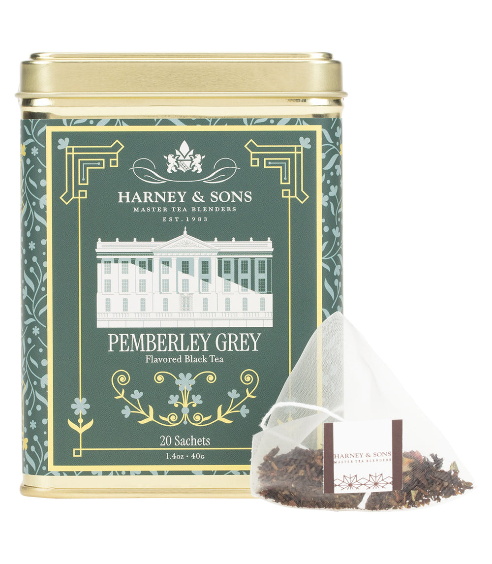 Pemberley Grey Tin 20 Sachets | Harney & Sons
