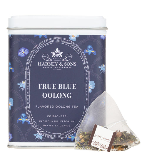 True Blue Oolong, Tin of 20 Sachets - Harney & Sons Fine Teas