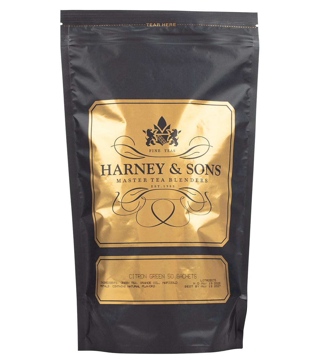 Citron Green Tea - 50 Sachets - Harney & Sons Fine Teas