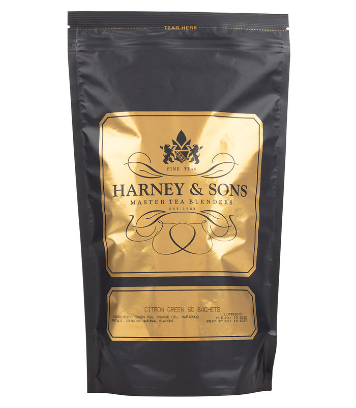 Citron Green Tea - 50 Sachets - Harney & Sons Fine Teas
