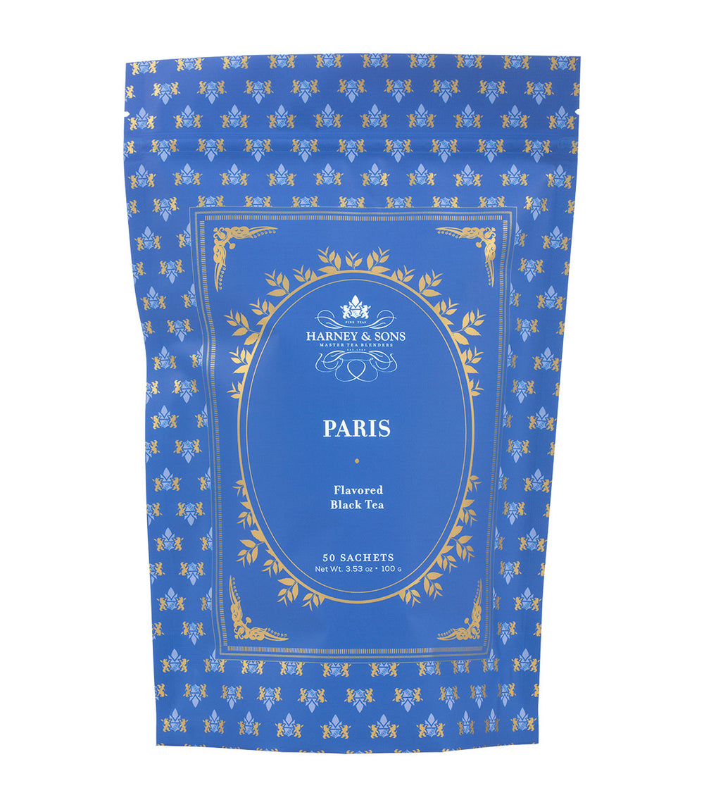 Paris Tea - Flavored Black Tea - Iced Tea Pouches / Box of 50 Pouches ...