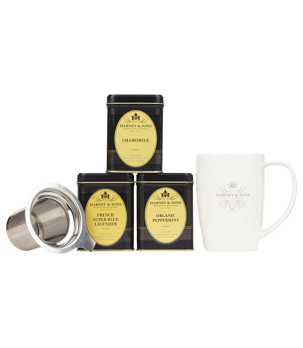 Herbal Ritual Kit—3 Tea Blends, Mug & Filter | Harney & Sons - Harney ...