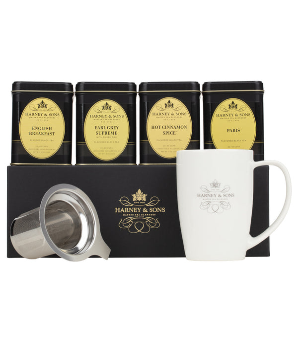 Classic Loose Tea Starter Kit | 4 Best-Selling 4 Oz Tins | Harney ...