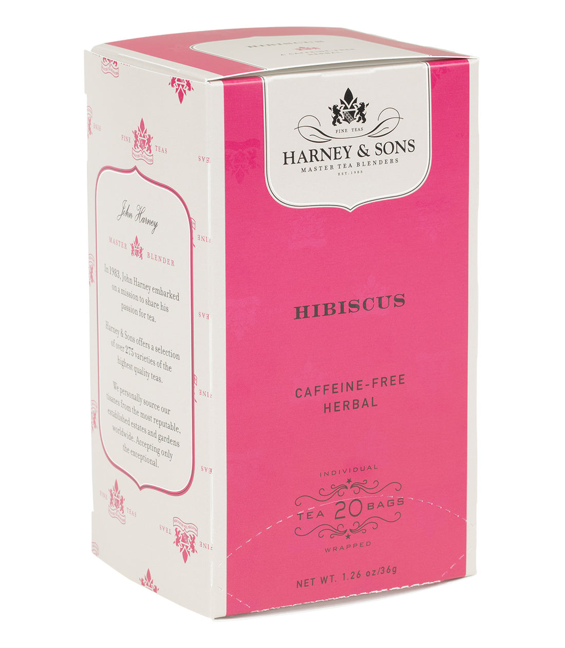 Organic Hibiscus Tea - 20 Premium Teabags - Harney & Sons Fine Teas