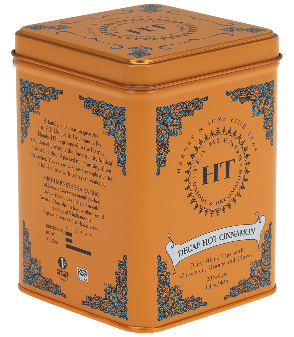 Decaf Hot Cinnamon Spice Sachets | Tin of 20 - Harney & Sons Fine Teas