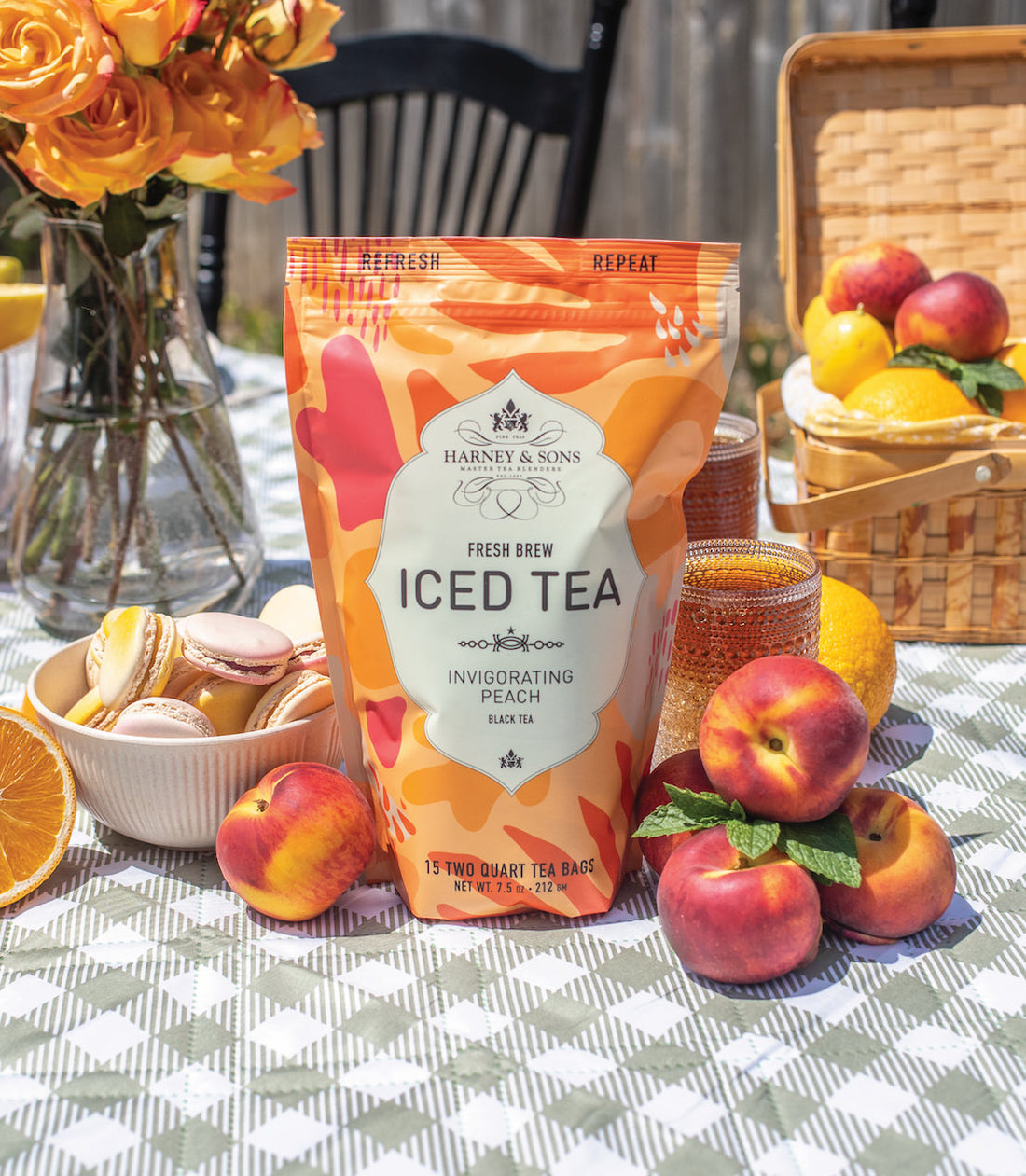 Fresh Brew Peach Iced Tea - Iced Tea Pouches / Box of 3 Pouches ...