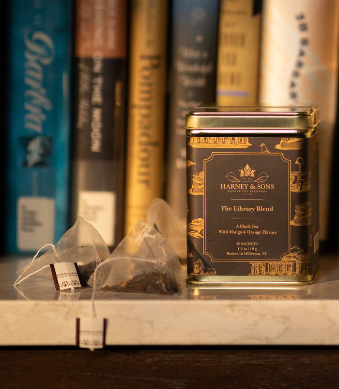 The Library Blend | Tin of 20 Sachets | Premium Loose Tea | Harney & Sons