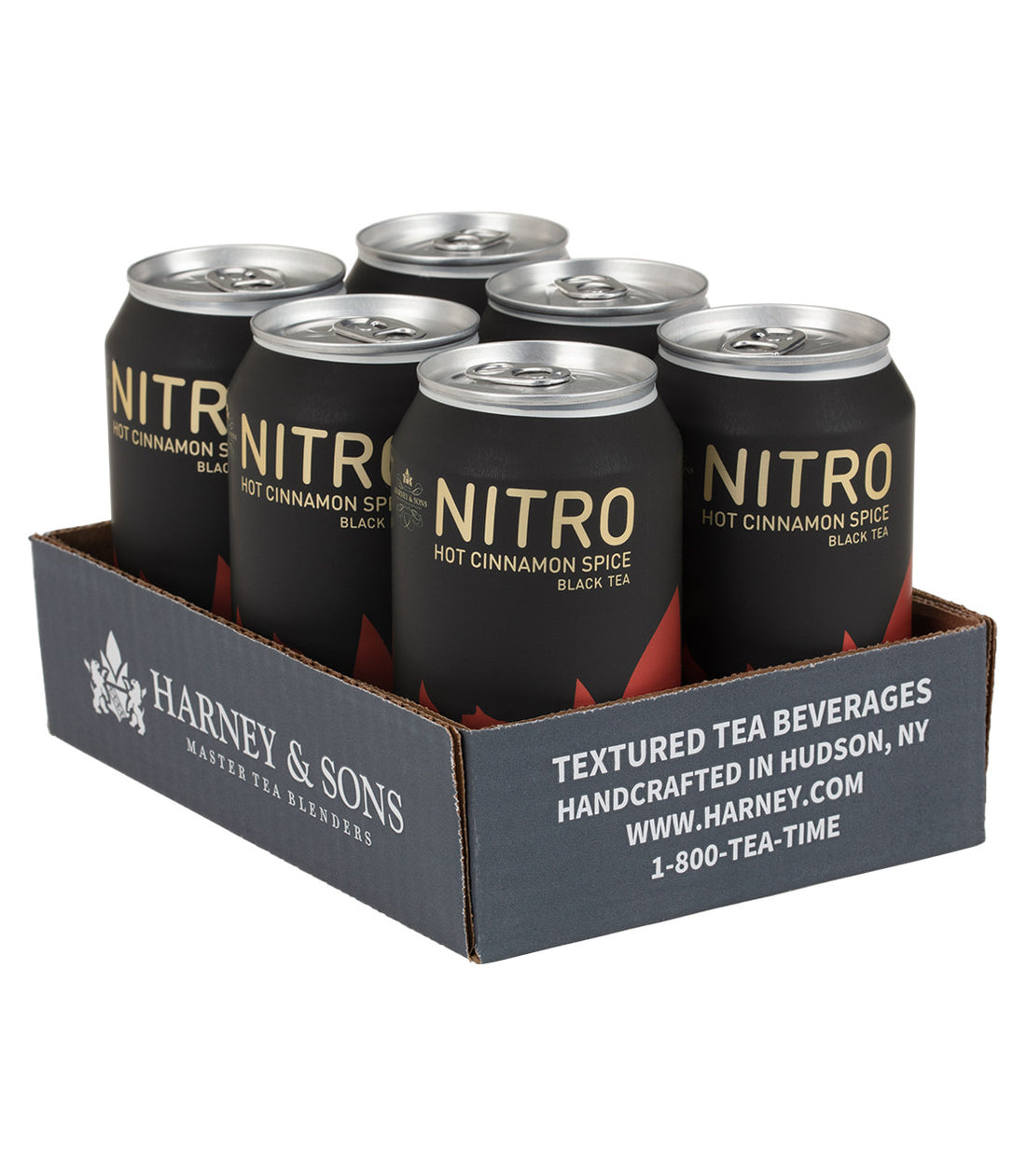Harney & Sons Hot Cinnamon Spice Nitrogen Tea - 6 Cans, 11 oz each ...