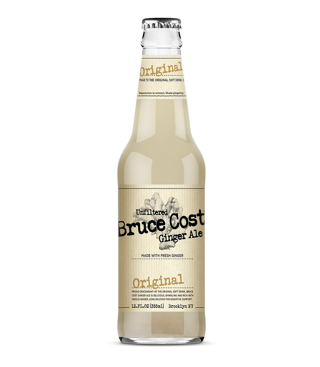 Original Bruce Cost Ginger Ale | 12oz (Pack of 12) - Harney & Sons Fine ...
