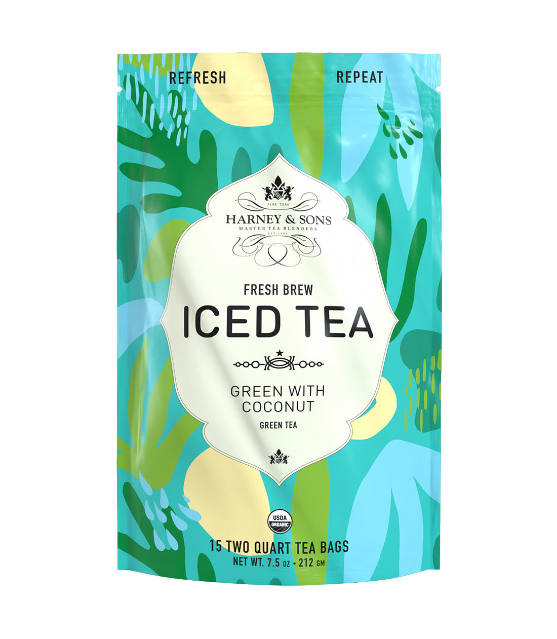 Fresh Brew Organic Iced Green Tea w/ Coconut - Harney & Sons Fine Teas