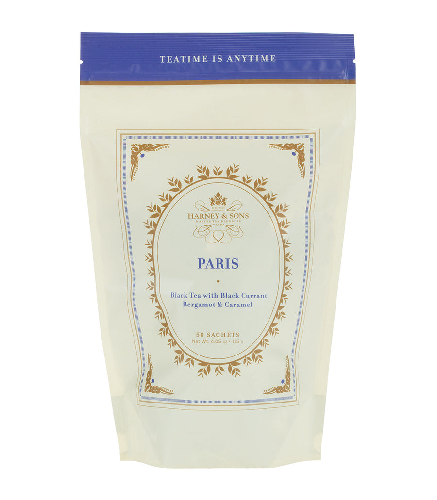 Paris Tea - 50 Sachets - Flavored Black Tea - Harney & Sons Fine Teas